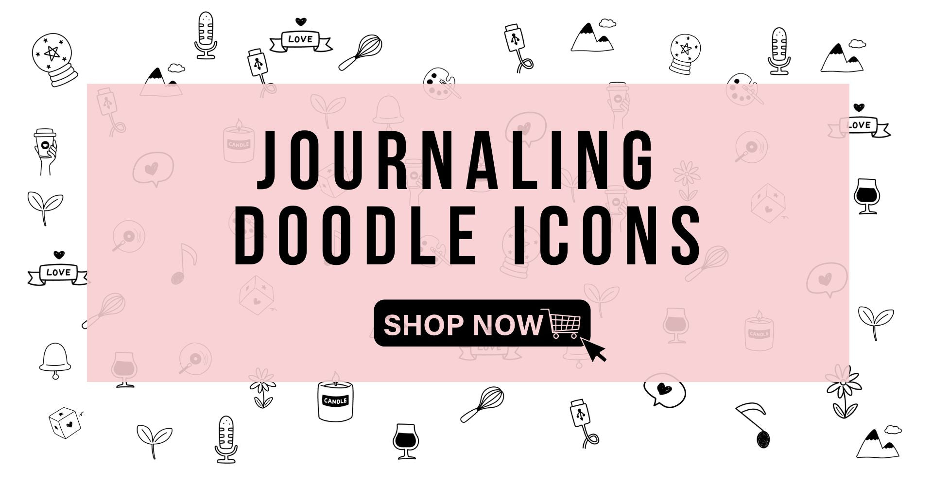 Journaling Doodle Icons – Little Linda Stickers